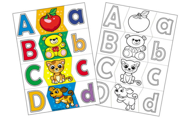 Alphabet Matching Beginning Sounds Puzzles | BuyLapbook