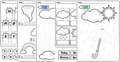 Weather Printable Activities and Worksheets | BuyLapbook
