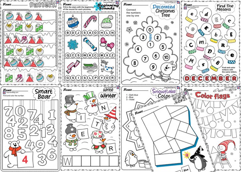 50 Christmas Worksheets | BuyLapbook