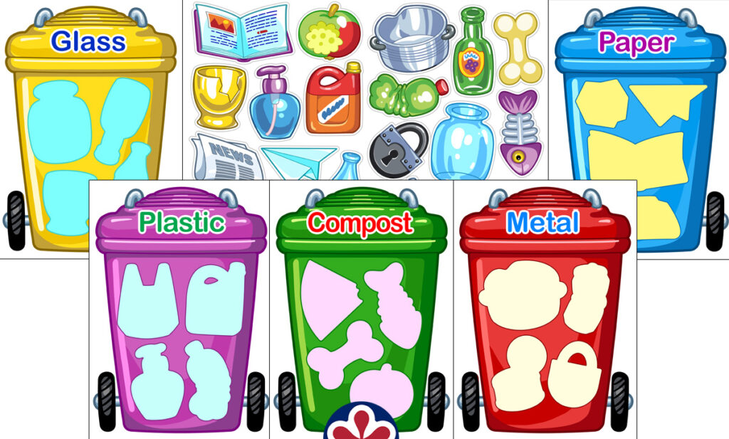 Recycling Sorting Activity and Worksheets | BuyLapbook Recycling Sorting Activity and Worksheets | BuyLapbook