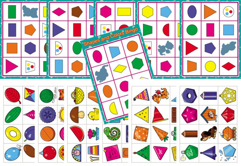 Shapes and Colors Bingo Game | BuyLapbook