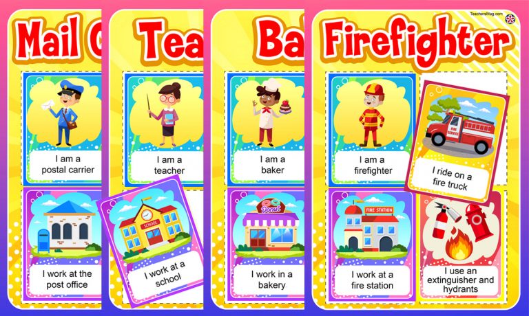 Community Helpers Matching Game | BuyLapbook