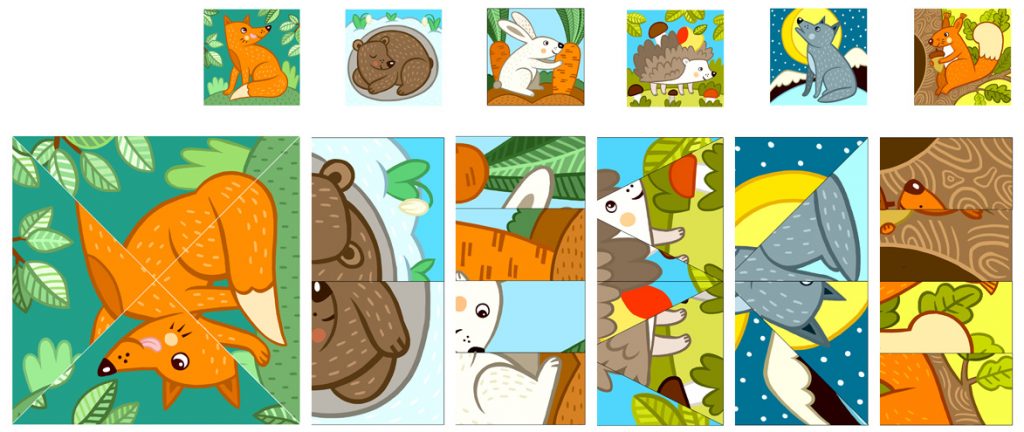 Printable Animal Puzzles | BuyLapbook