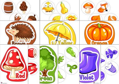 Fall Colors Printable Sorting Activity | BuyLapbook
